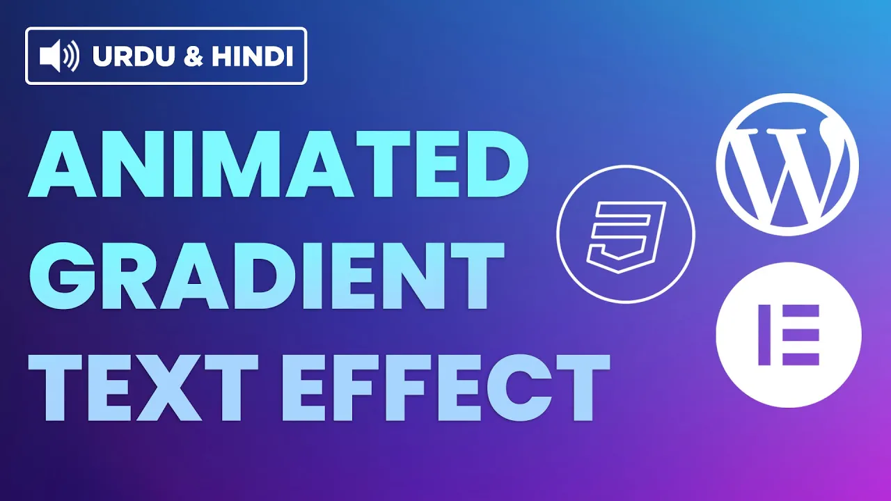 How To Create Animated Gradient Text Effects In Wordpress Urdu 6179